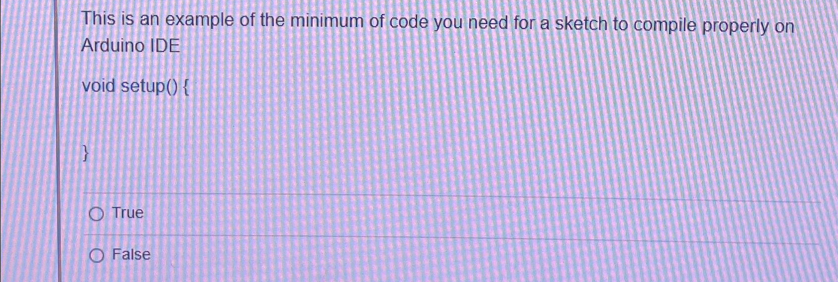 Solved This is an example of the minimum of code you need | Chegg.com
