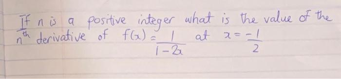 Solved If n is a positive integer what is the value of the | Chegg.com