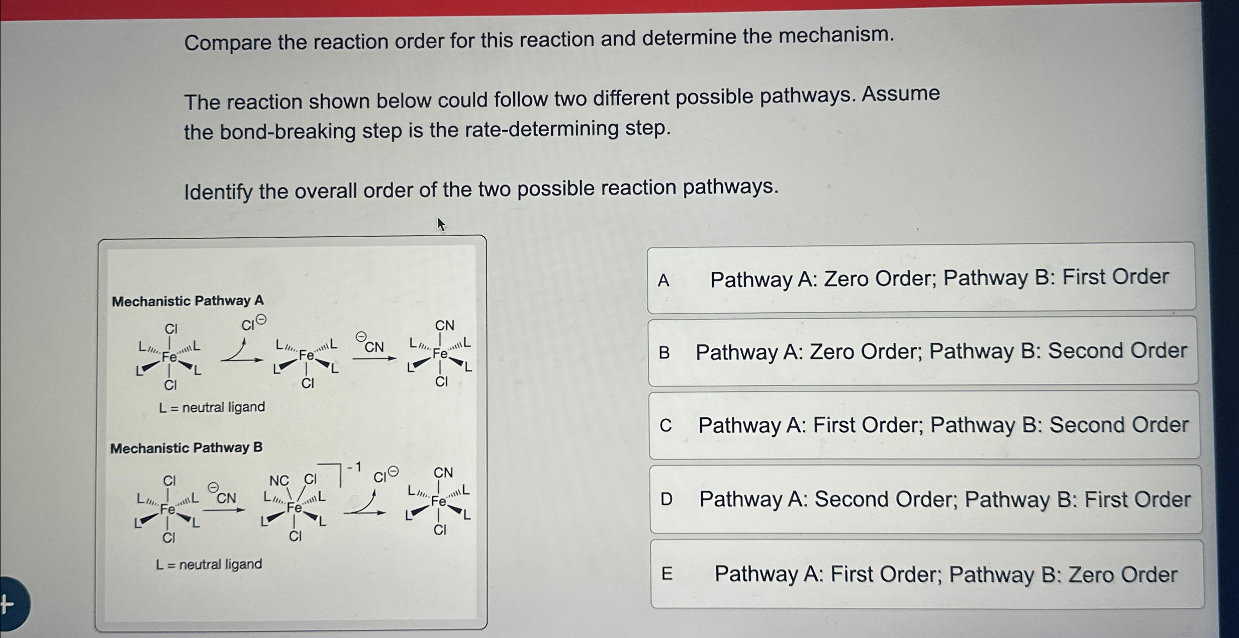 Solved Compare the reaction order for this reaction and | Chegg.com