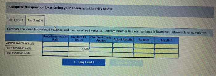 Solved Tableau DA 8-3: Mini-Case, Direct labor variances and | Chegg.com