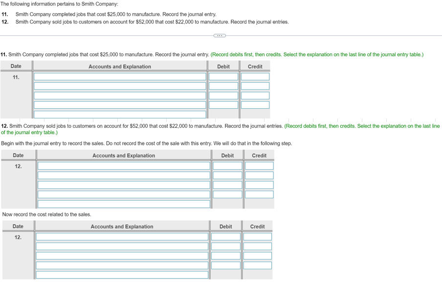 Solved The following information pertains to Smith Company: | Chegg.com