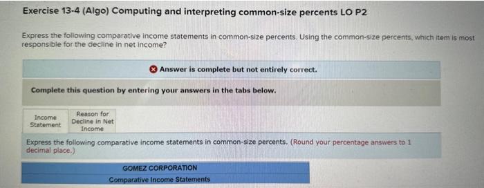 Solved Exercise 13−4 Algo Computing And Interpreting 