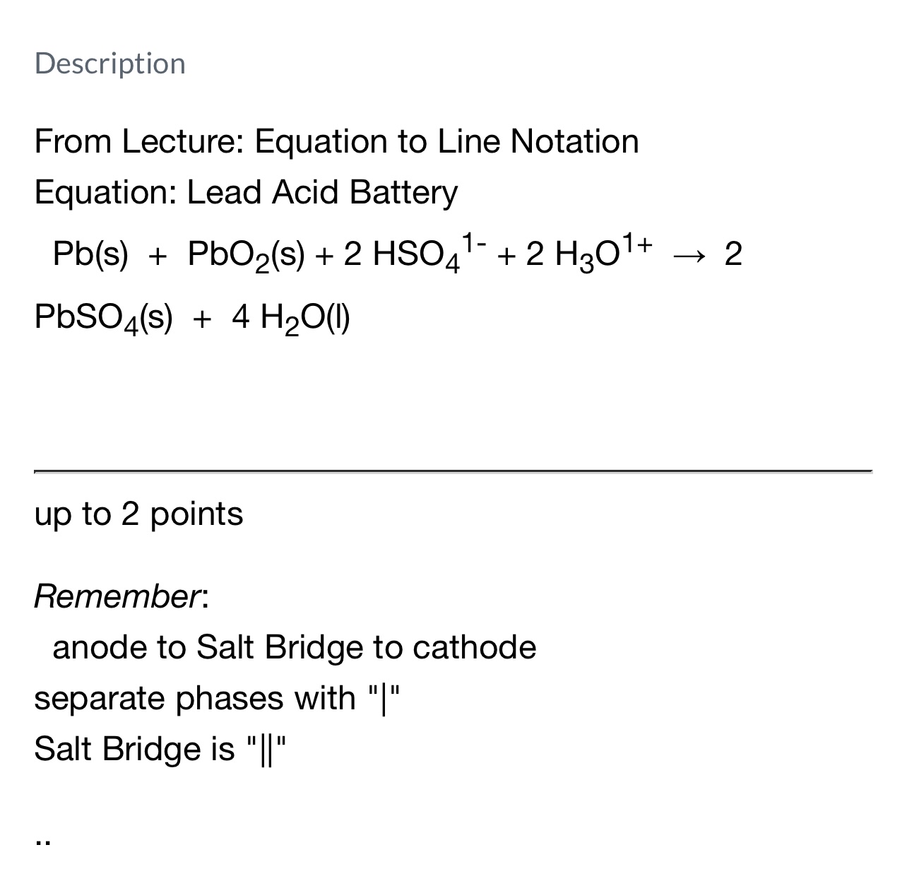 Solved DescriptionFrom Lecture: Equation to Line | Chegg.com