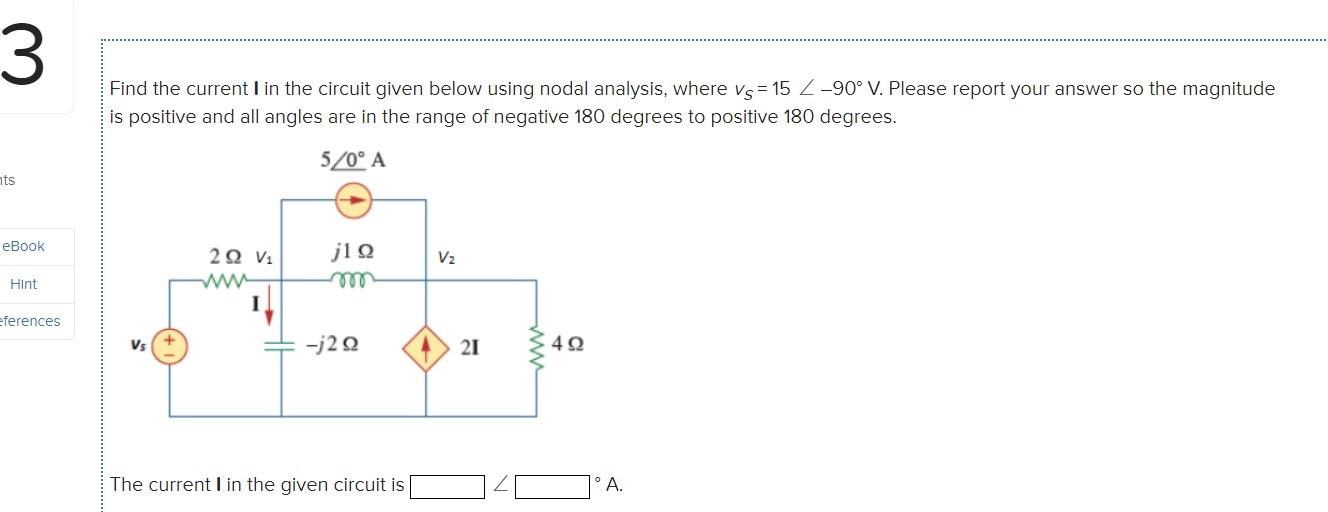 Solved Using mesh analysis, find I1 and I2 from the circuit | Chegg.com