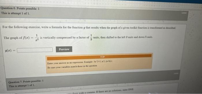 Solved Question 6. Points possible: 1 This is attempt 1 of 1 | Chegg.com