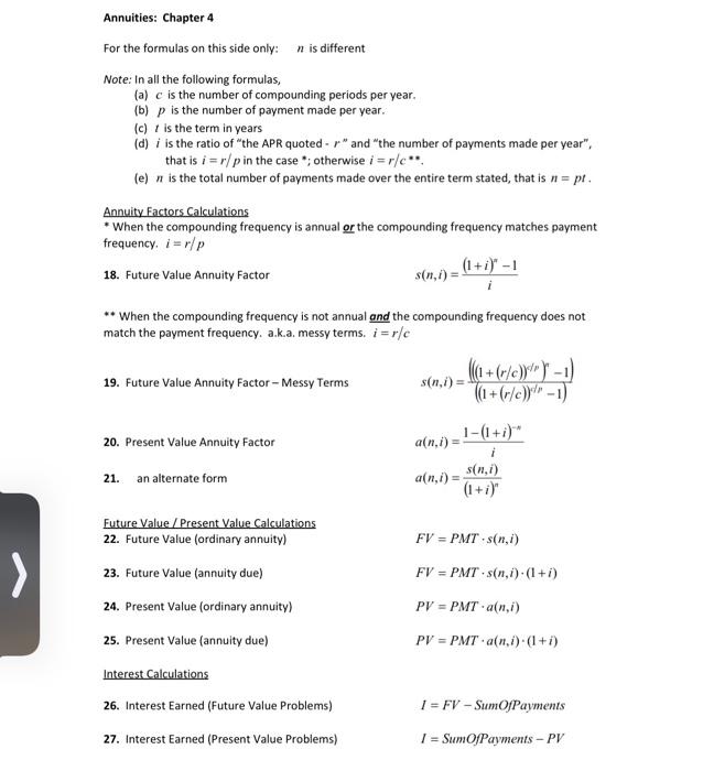 Solved Math 34 Formulas Application of Simple Interest, | Chegg.com