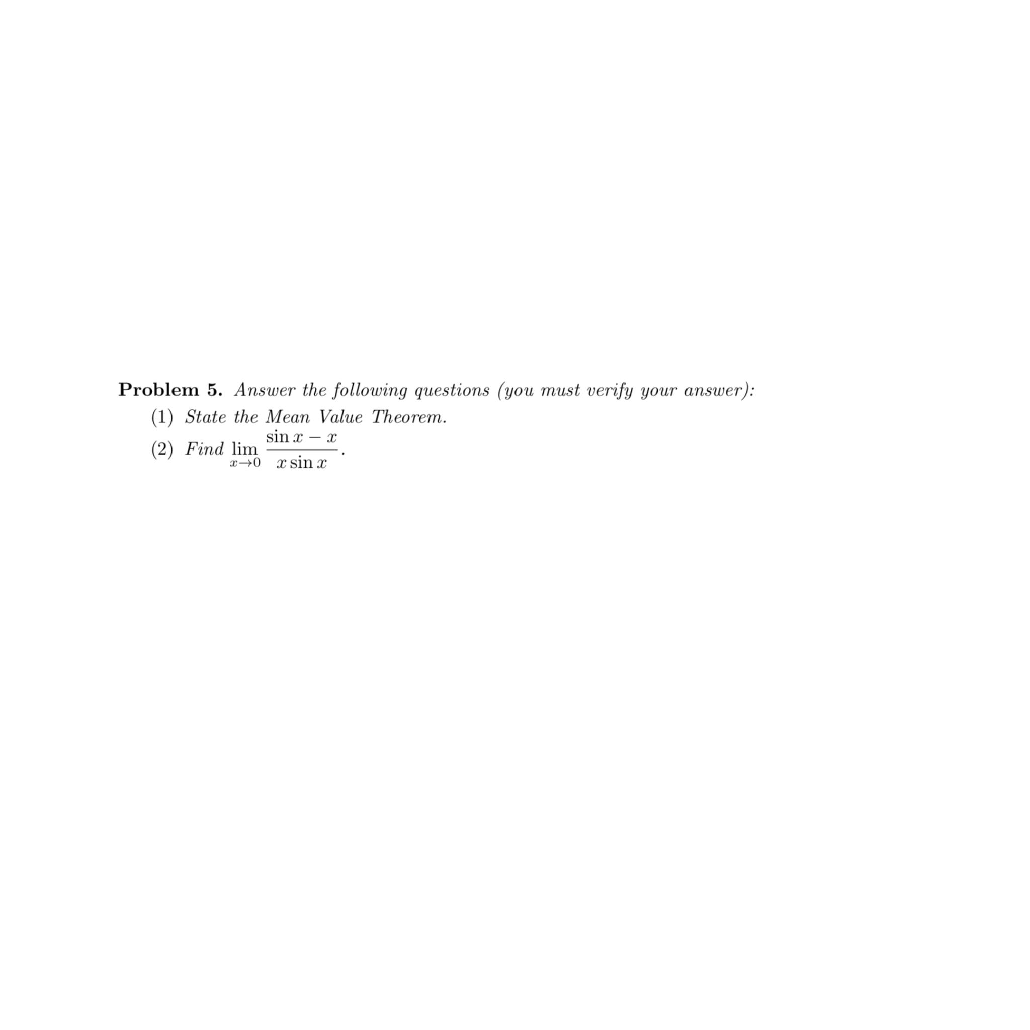 Solved Problem 5. ﻿Answer the following questions (you must | Chegg.com