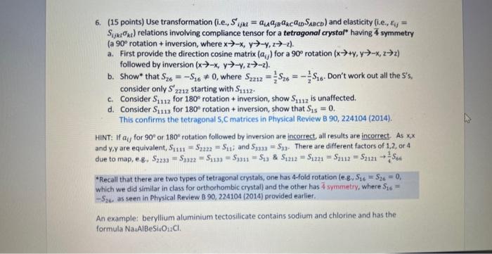 6. (15 points) Use transformation (i.e., | Chegg.com 6. (15 points) Use transformation (i.e., | Chegg.com