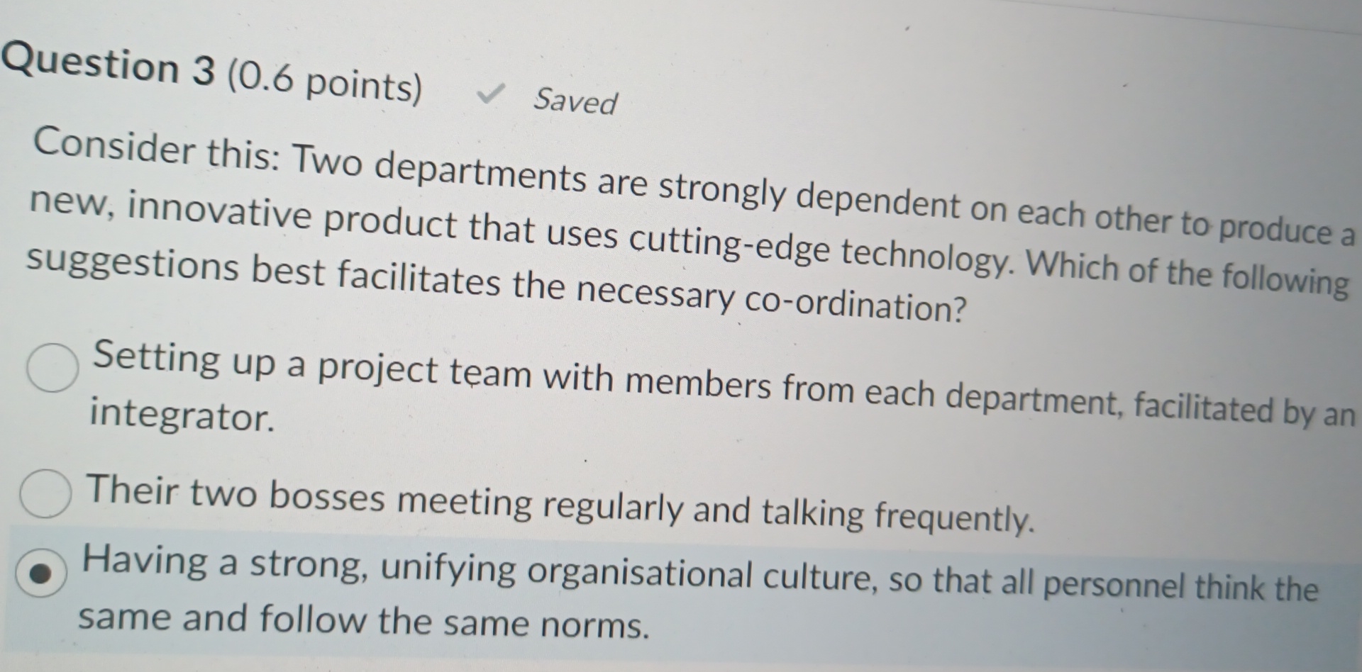 Solved Question 3 (0.6 ﻿points) ﻿SavedConsider this: Two | Chegg.com