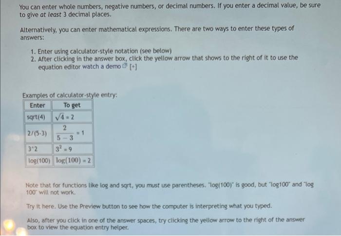 [solved]: 2 You Can Enter Whole Numbers, Negative Numbers, O