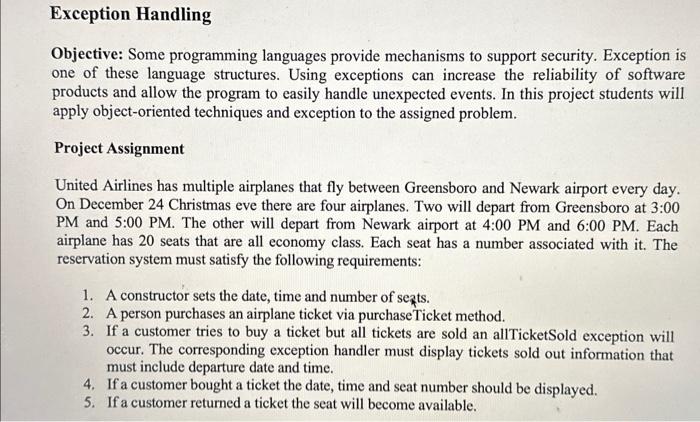 Solved Objective: Some programming languages provide | Chegg.com