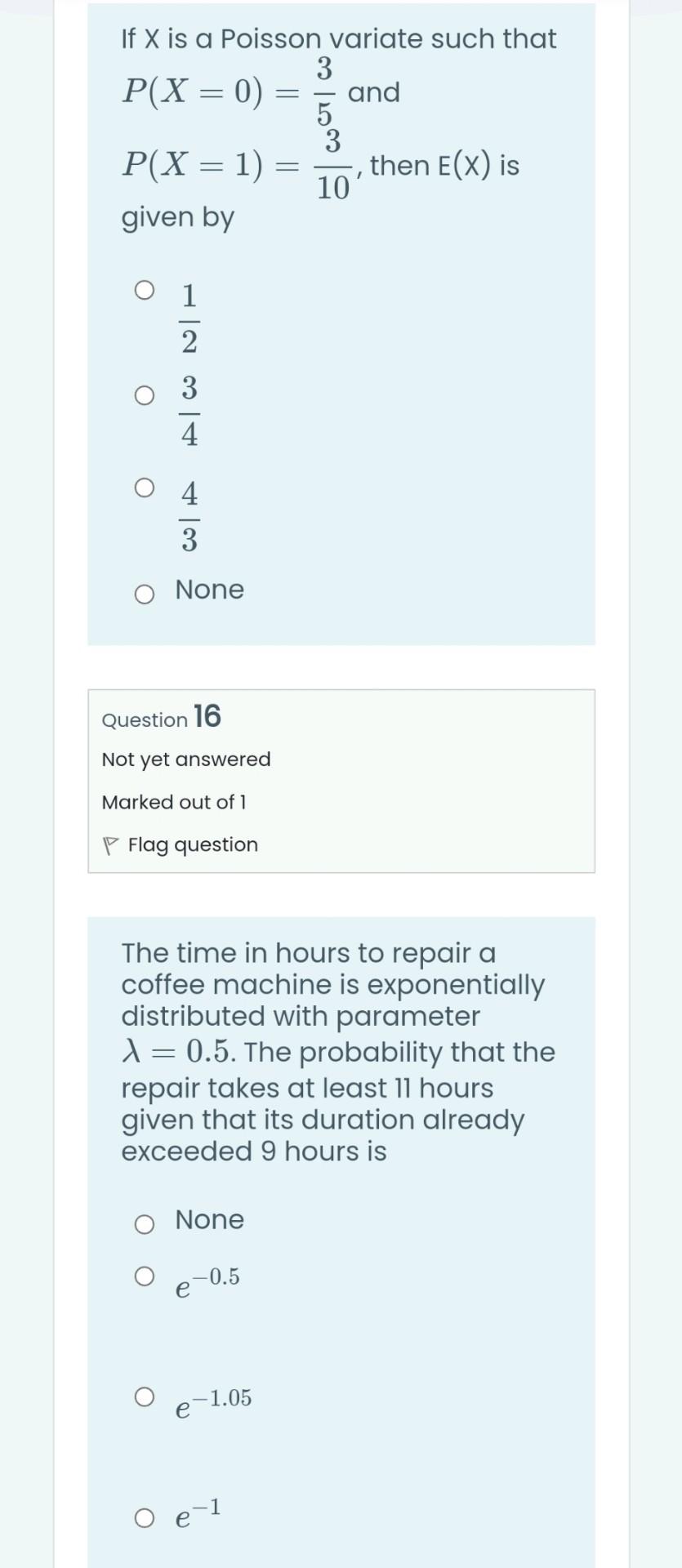 Solved If X is a Poisson variate such that 3 P(X = 0) = and | Chegg.com