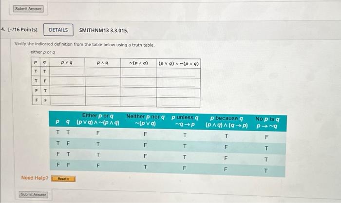 Solved SMITHNM 13 3.3.015. Verify the indicated definition | Chegg.com