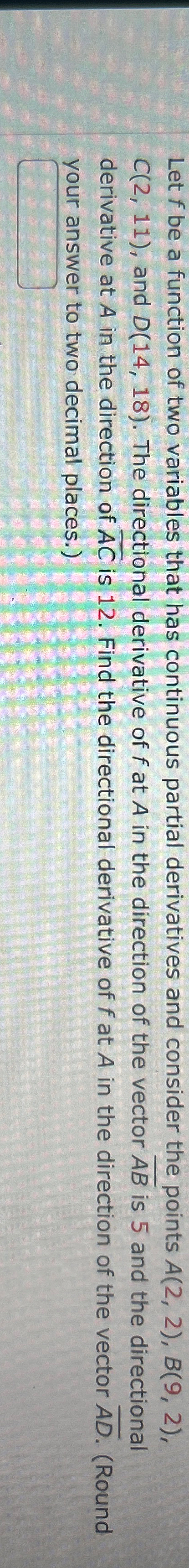 Solved Let f ﻿be a function of two variables that has | Chegg.com