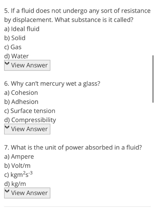 Solved Here are some questions about fluids, answer them and | Chegg.com