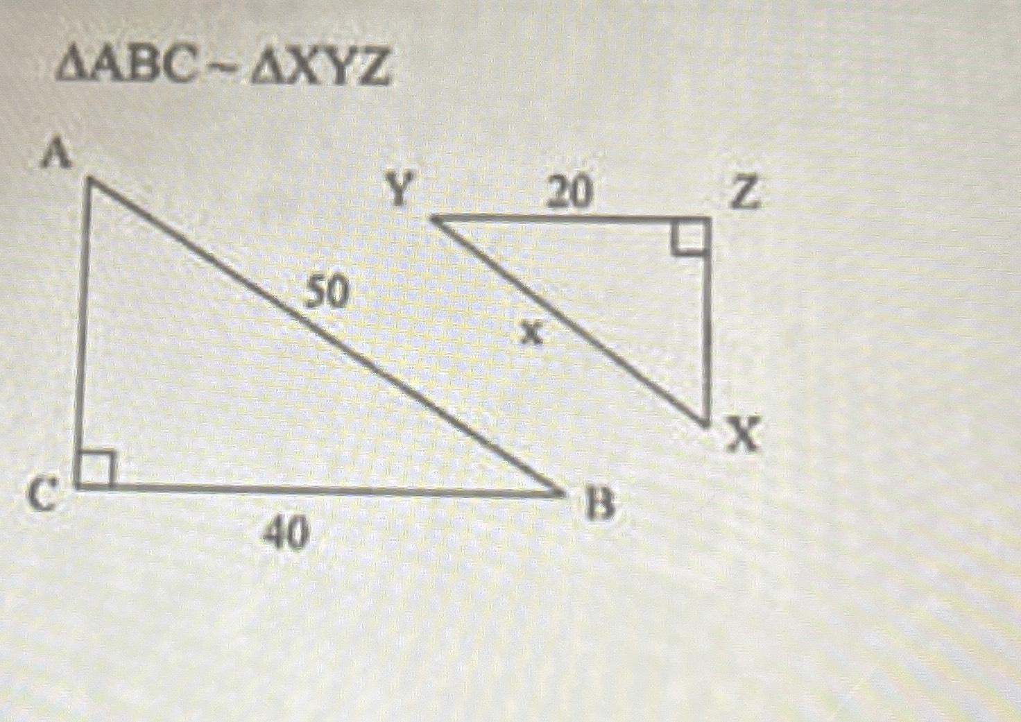 ABC∼???xYZ | Chegg.com