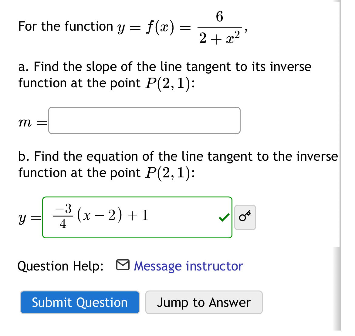 Solved For the function y=f(x)=62+x2,a. ﻿Find the slope of | Chegg.com
