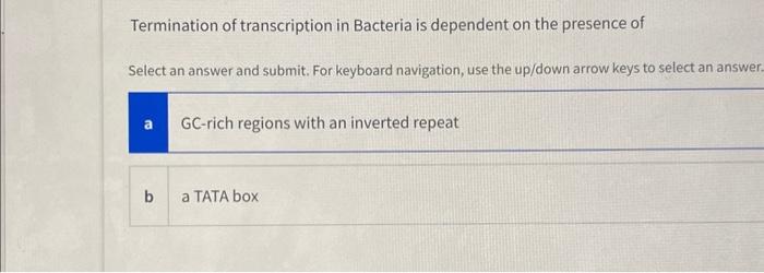 Solved The start codon in the Domain Bacteria will encode | Chegg.com