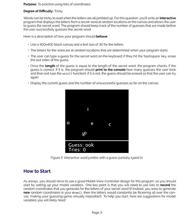 Solved Please Write The Code In Processing 43 Python Mode