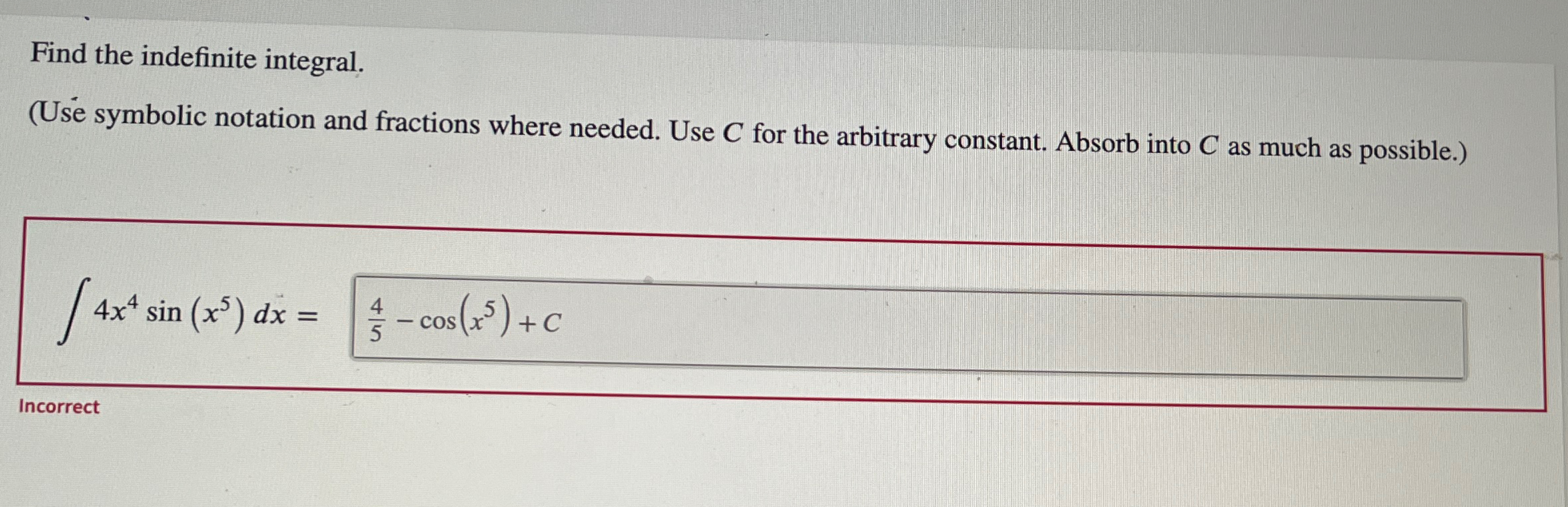 Solved Find the indefinite integral.(Use symbolic notation | Chegg.com