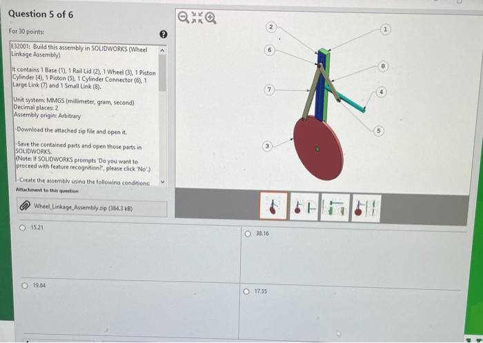 Solved Question 5 of 6 2 For 30 points © E32001: Build this | Chegg.com