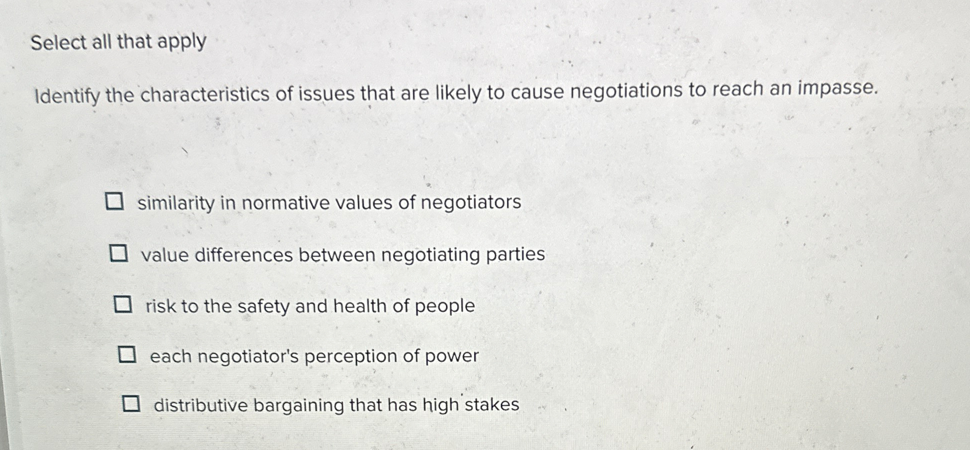 Solved Select all that applyIdentify the characteristics of | Chegg.com