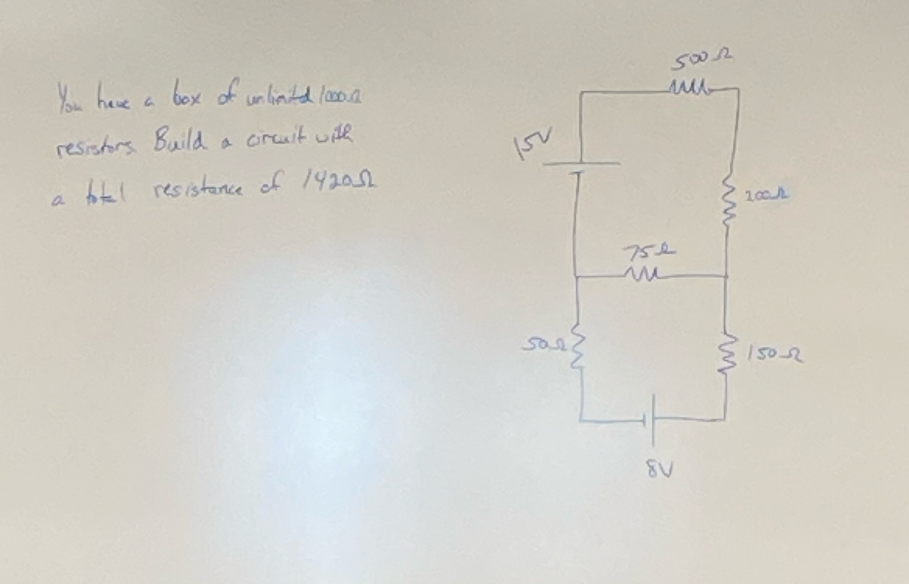 You have a box of unlimted 100Ω ﻿resistors.Build a | Chegg.com
