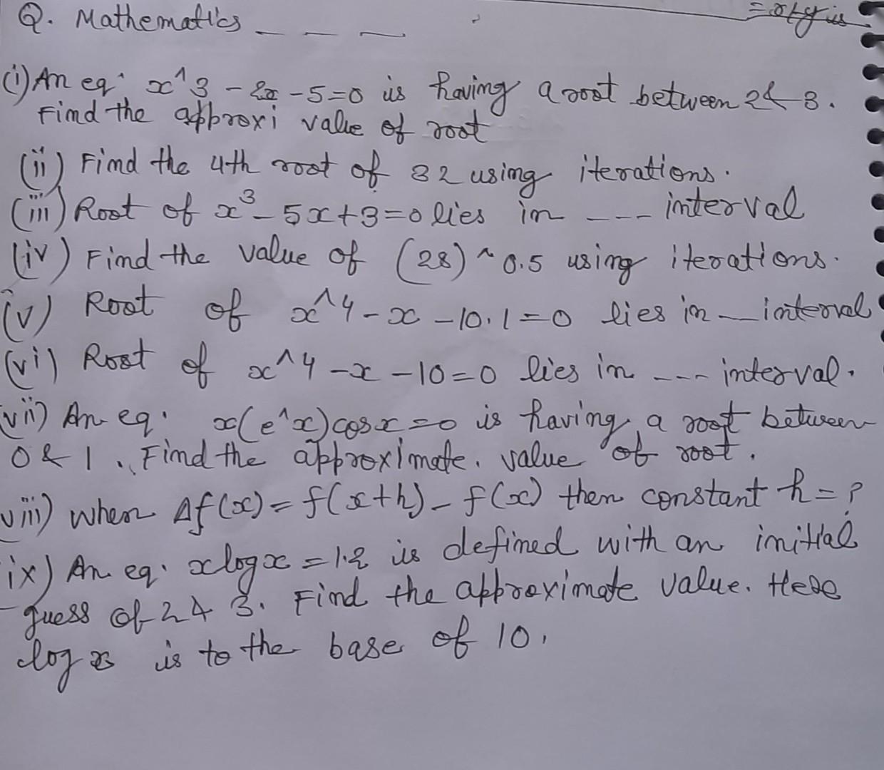Solved Find given question using iteration method also find | Chegg.com