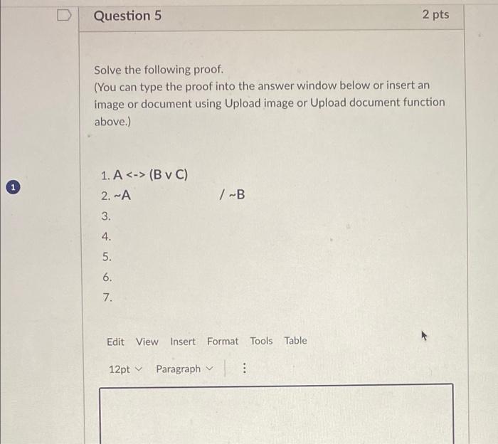 Solved Solve the following proof. (You can type the proof | Chegg.com