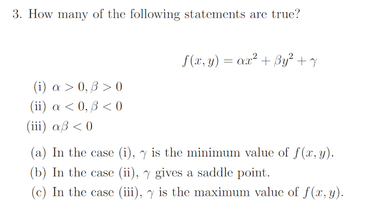 Solved How many of the following statements are | Chegg.com