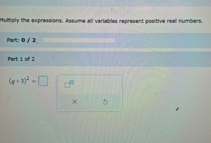 Solved Multiply the expressions. Assume all variables | Chegg.com