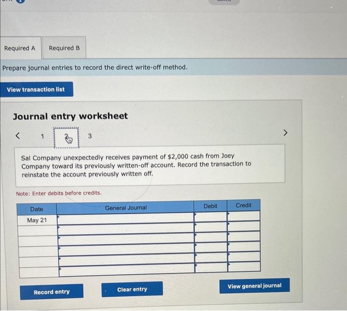 Solved Exercise 7-9 (Static) Comparing direct write-off and | Chegg.com
