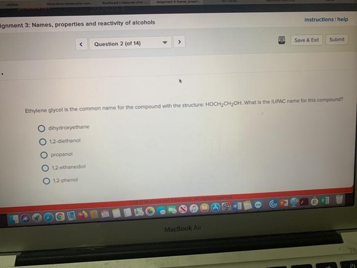 Solved Instructions I help ignment 3: Names, properties and | Chegg.com