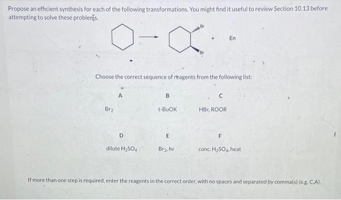 Solved Propose an efficient synthesis for each of the | Chegg.com