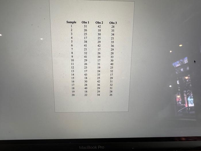 Solved What is your LCL (lower control limit)? Use 2 decimal | Chegg.com