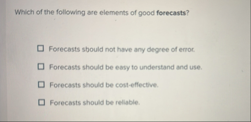 Solved Which of the following are elements of good | Chegg.com