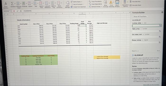 Insert the VLOOKUP function in cell H5 to determine | Chegg.com