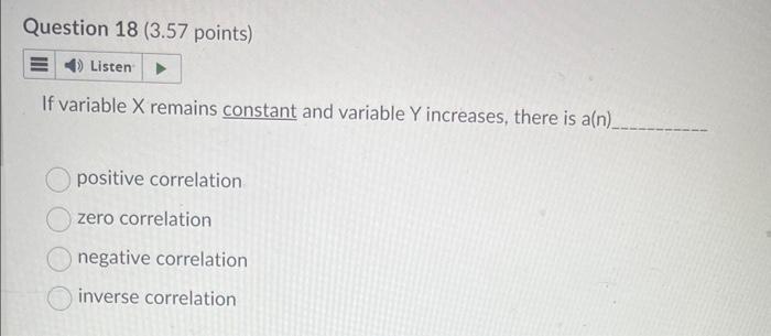 Solved If variable X remains constant and variable Y | Chegg.com