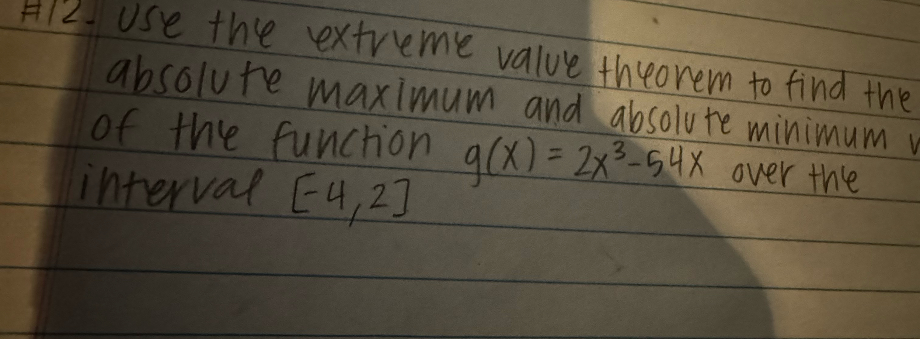 Solved A12- ﻿Use the extreme value theorem to find the | Chegg.com