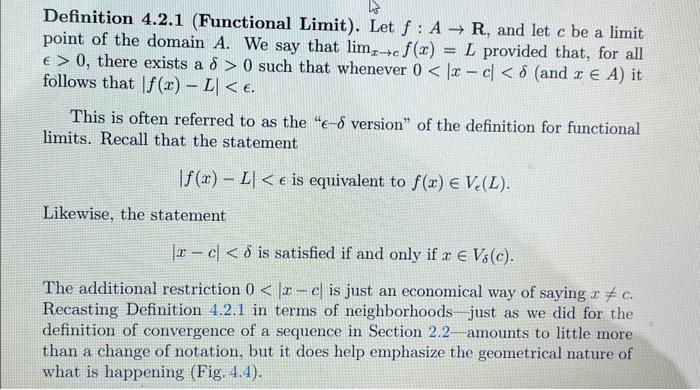Exercise 4.2.1. (a) Supply the details for how | Chegg.com