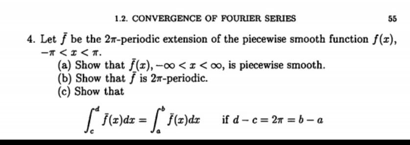 Solved 4. Let fˉ be the 2π-periodic extension of the | Chegg.com