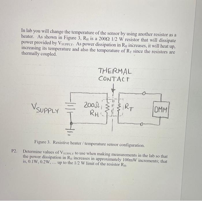 Solved Introduction This lab uses the KTY81 series resistive | Chegg.com