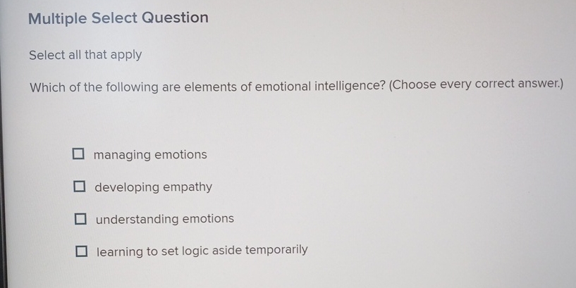 Solved Multiple Select QuestionSelect all that applyWhich of | Chegg.com