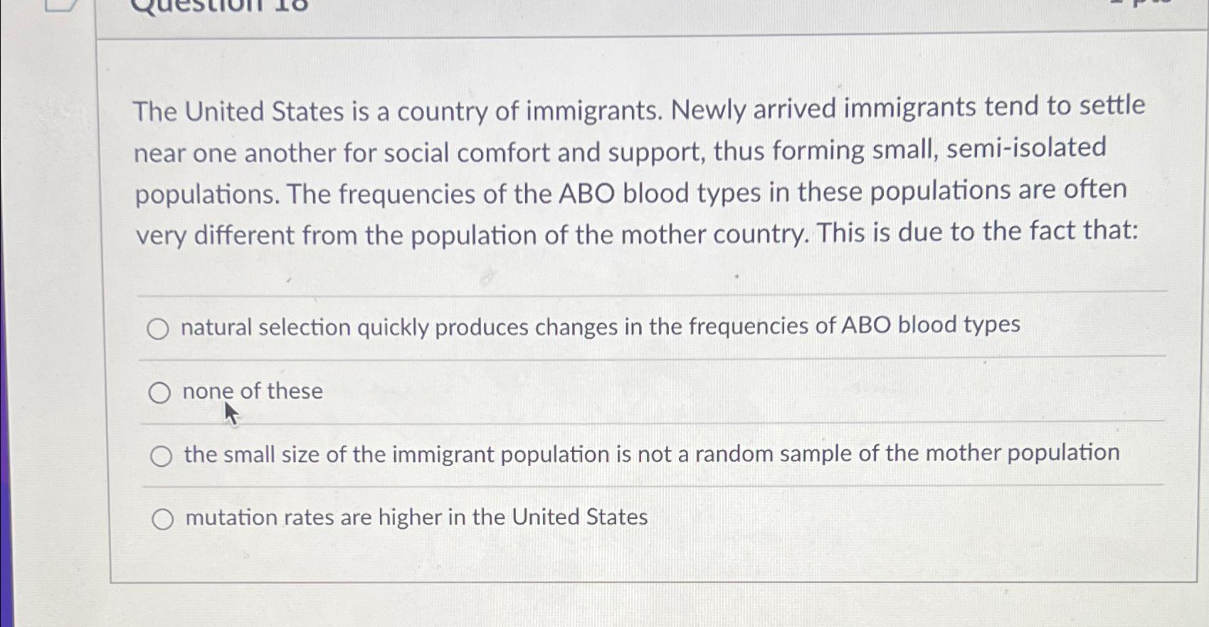 Solved The United States is a country of immigrants. Newly | Chegg.com
