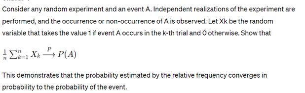 Solved Consider any random experiment and an event A. | Chegg.com