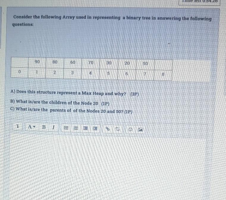 Solved Consider the following Array used in representing a | Chegg.com