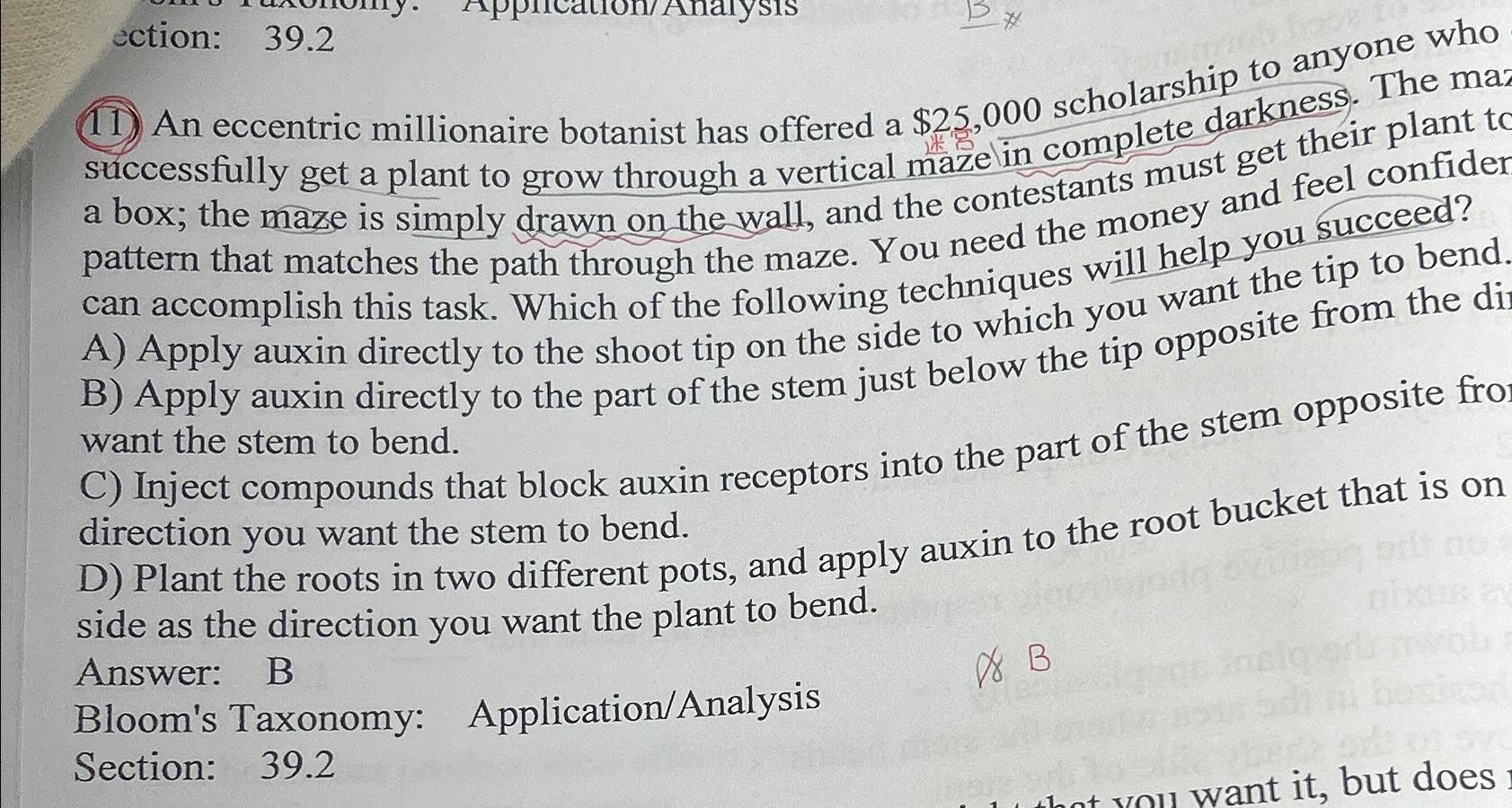 (11) ﻿An eccentric millionaire botanist has offered a | Chegg.com