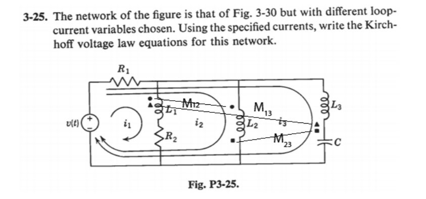 Solved 3-25. The network of the figure is that of Fig. 3-30 | Chegg.com