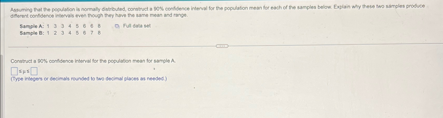 Solved Assuming that the population is normally distributed, | Chegg.com
