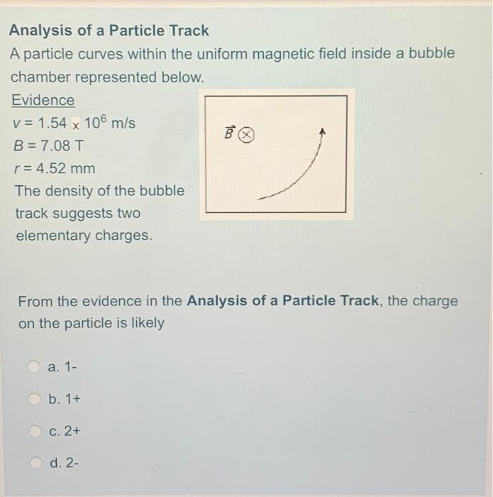 Analysis of a Particle Track A particle curves within | Chegg.com